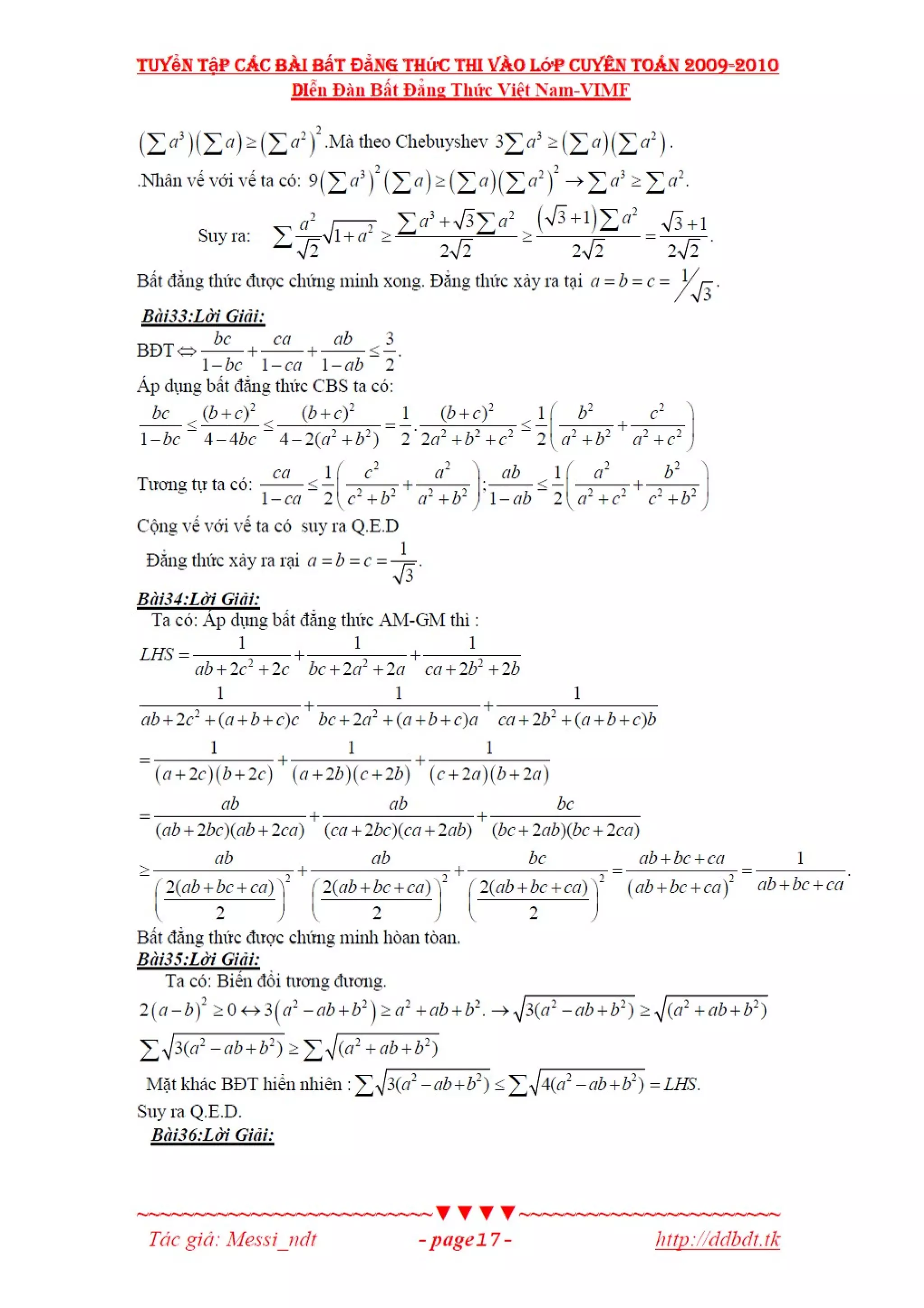 Tuyen tap cac bat dang thuc thi vao chuyen | PDF