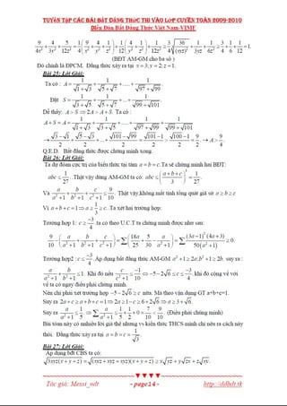 Tuyen tap cac bat dang thuc thi vao chuyen | PDF