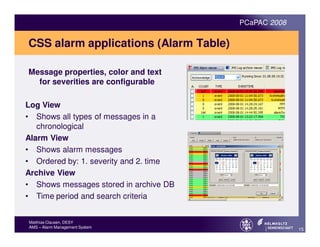 CSS - Alarm Management System (AMS) | PPT