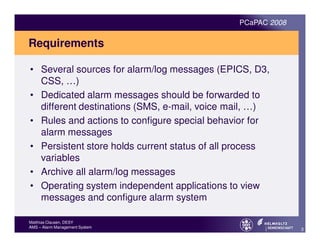 CSS - Alarm Management System (AMS) | PPT