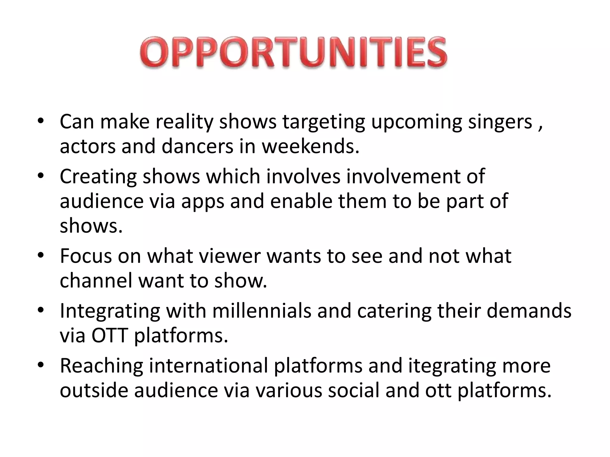 SWOT ANALYSIS OF STAR PLUS CHANNEL | PPTX