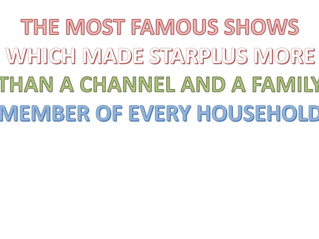 SWOT ANALYSIS OF STAR PLUS CHANNEL | PPTX