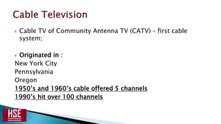 Television and mass communication introduction | PPTX