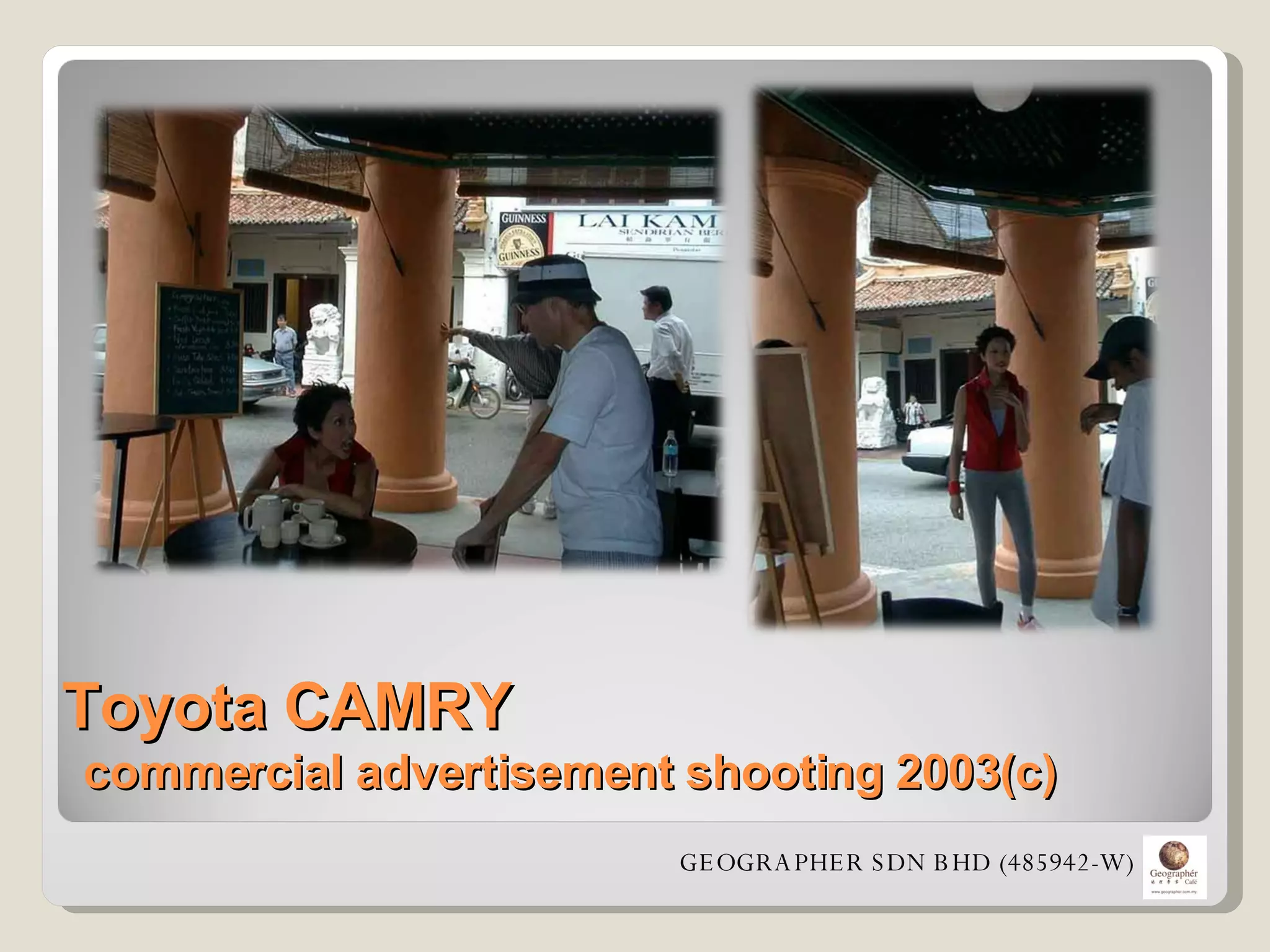 T.V. & Advertisement Shooting at Geographer Cafe | PPT