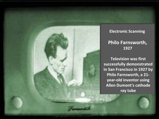 Charles Francis Jenkins And Philo Farnsworth