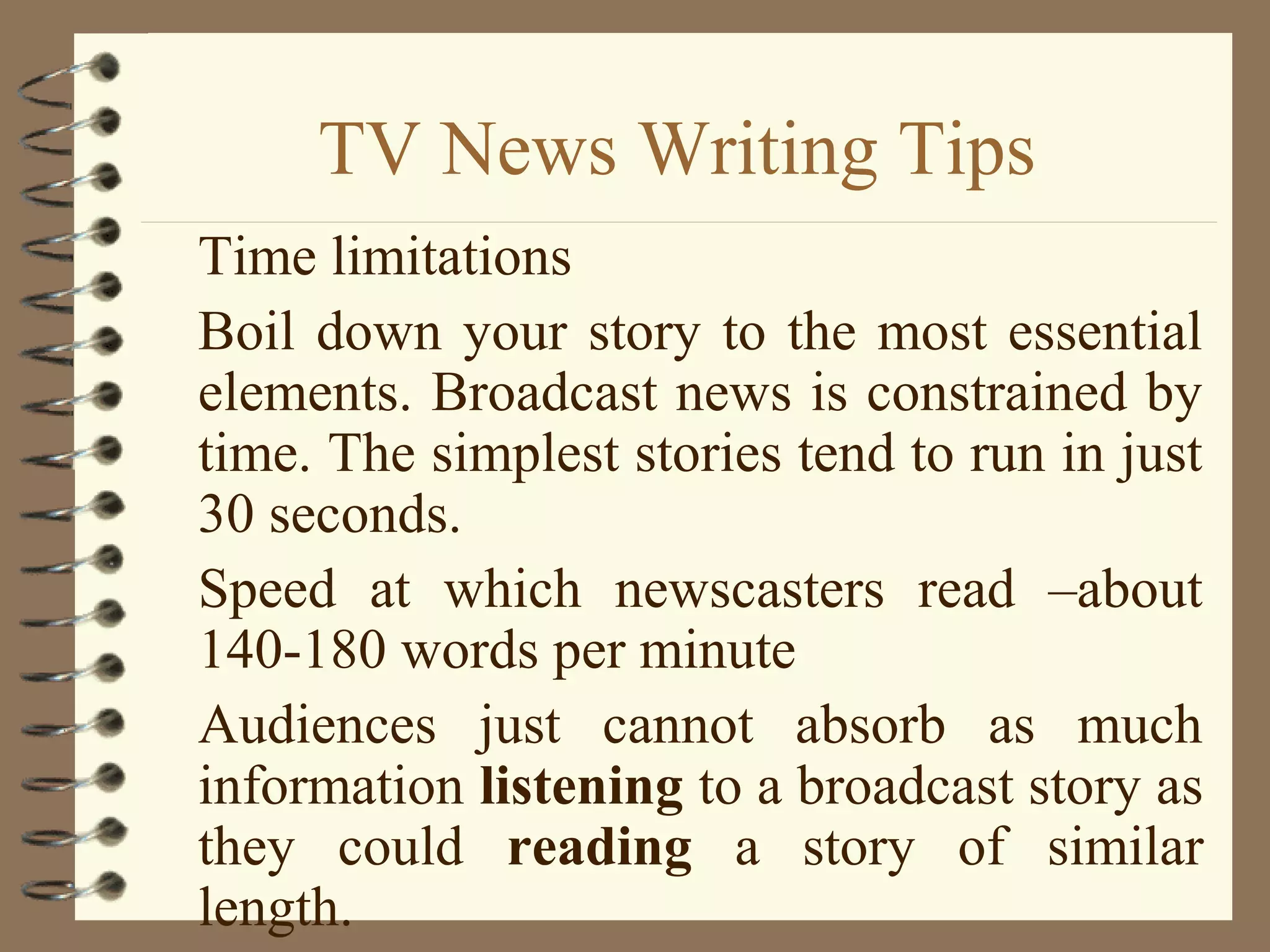 Tv news-reporting | PPT