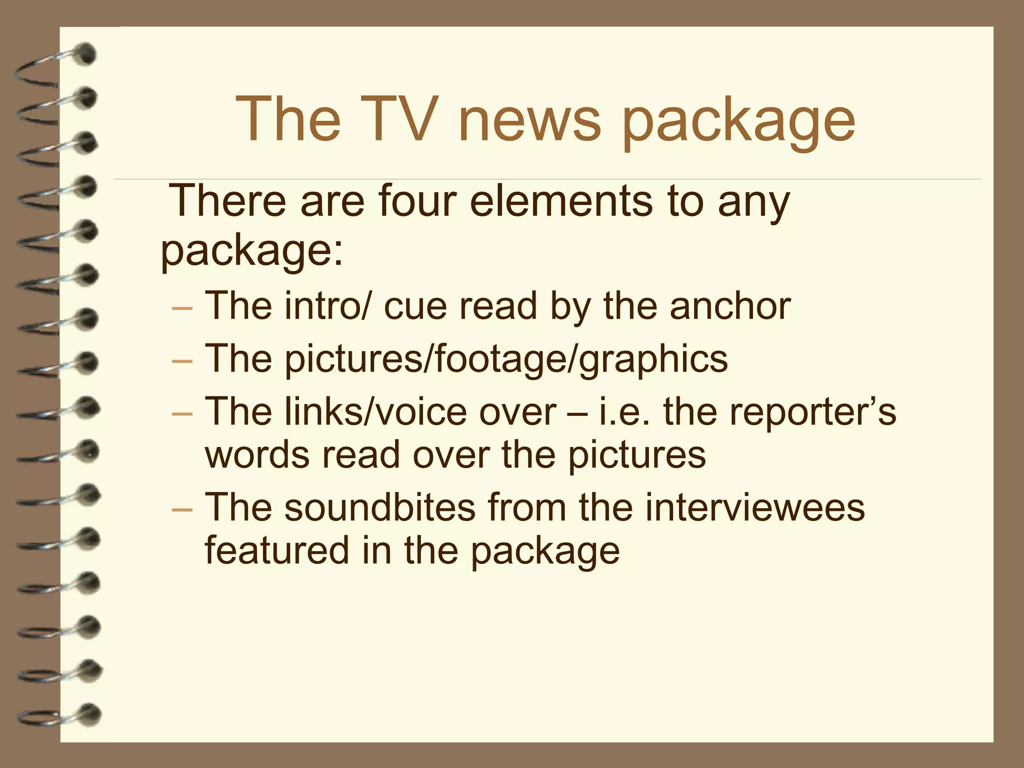 Tv news-reporting | PPT