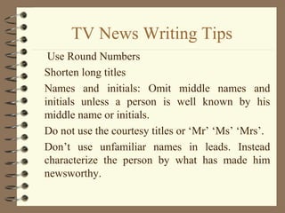 Tv news-reporting | PPT