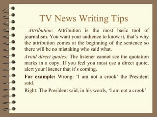 Tv news-reporting | PPT