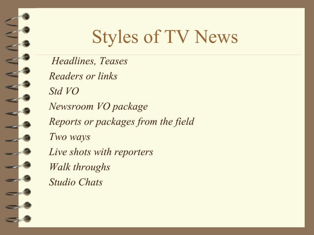 Tv news-reporting | PPT