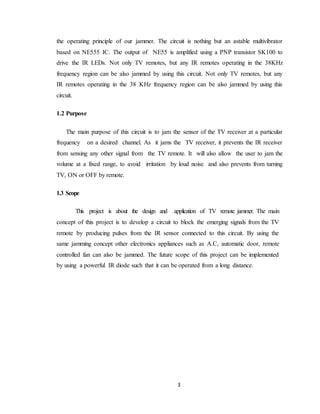 TV Remote Jammer | DOCX