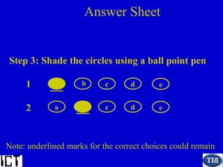 Preparing for BIT – BIT Semester 1 Examination 2001 | PPT