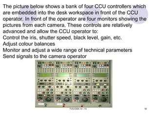Cameras and setup equipment in TV studio.ppt