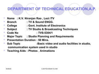Introduction of TV technology and discussion.ppt