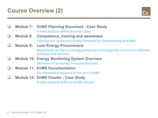 Energy Management in Buildings - Free e-Learning Course | PPTX
