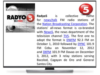 Tv5 Philippines | PPTX