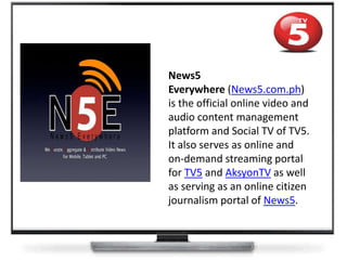 Tv5 Philippines | PPTX