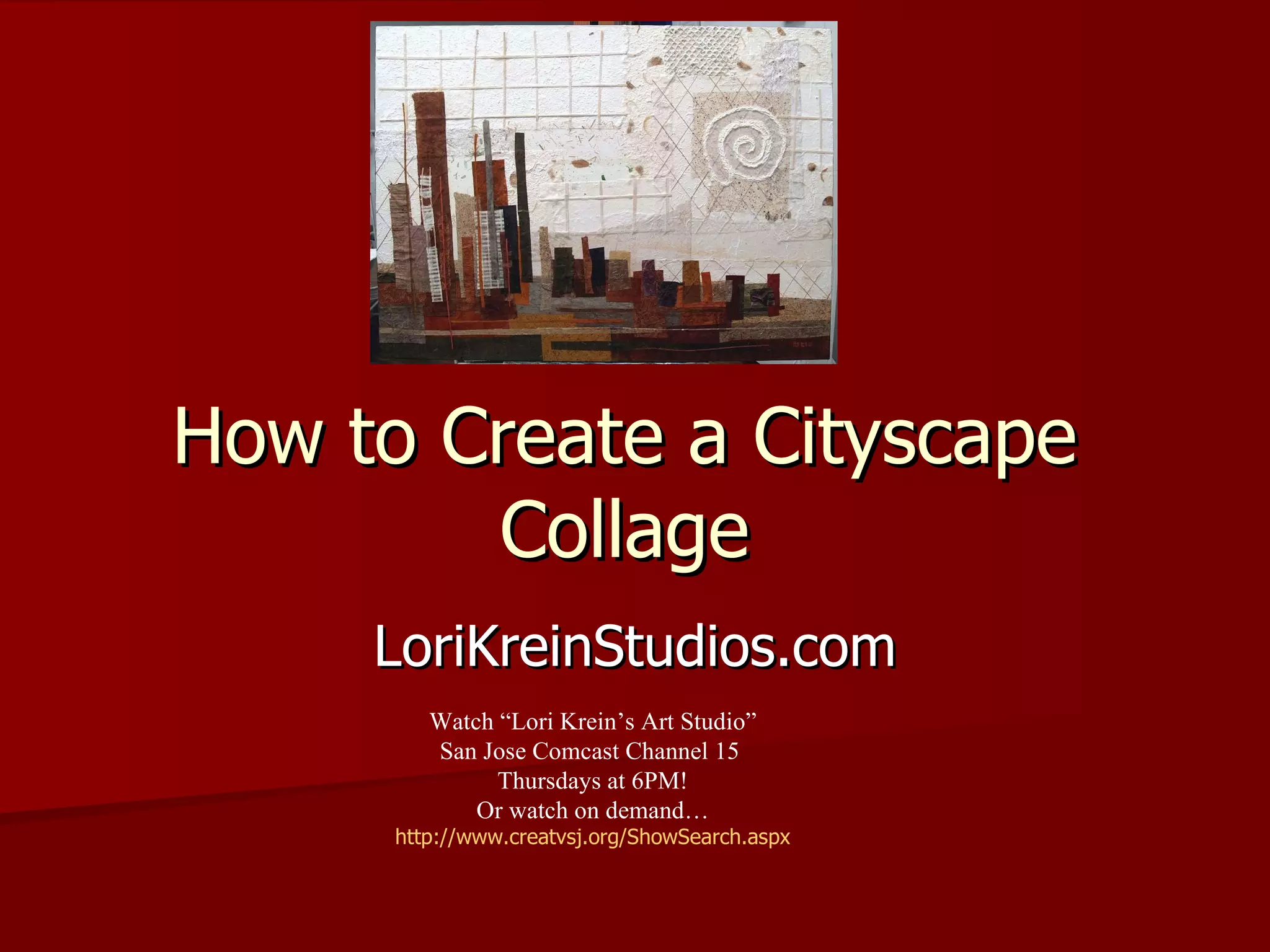 CityScape Collage Project | PPT | Painting | Arts and Crafts