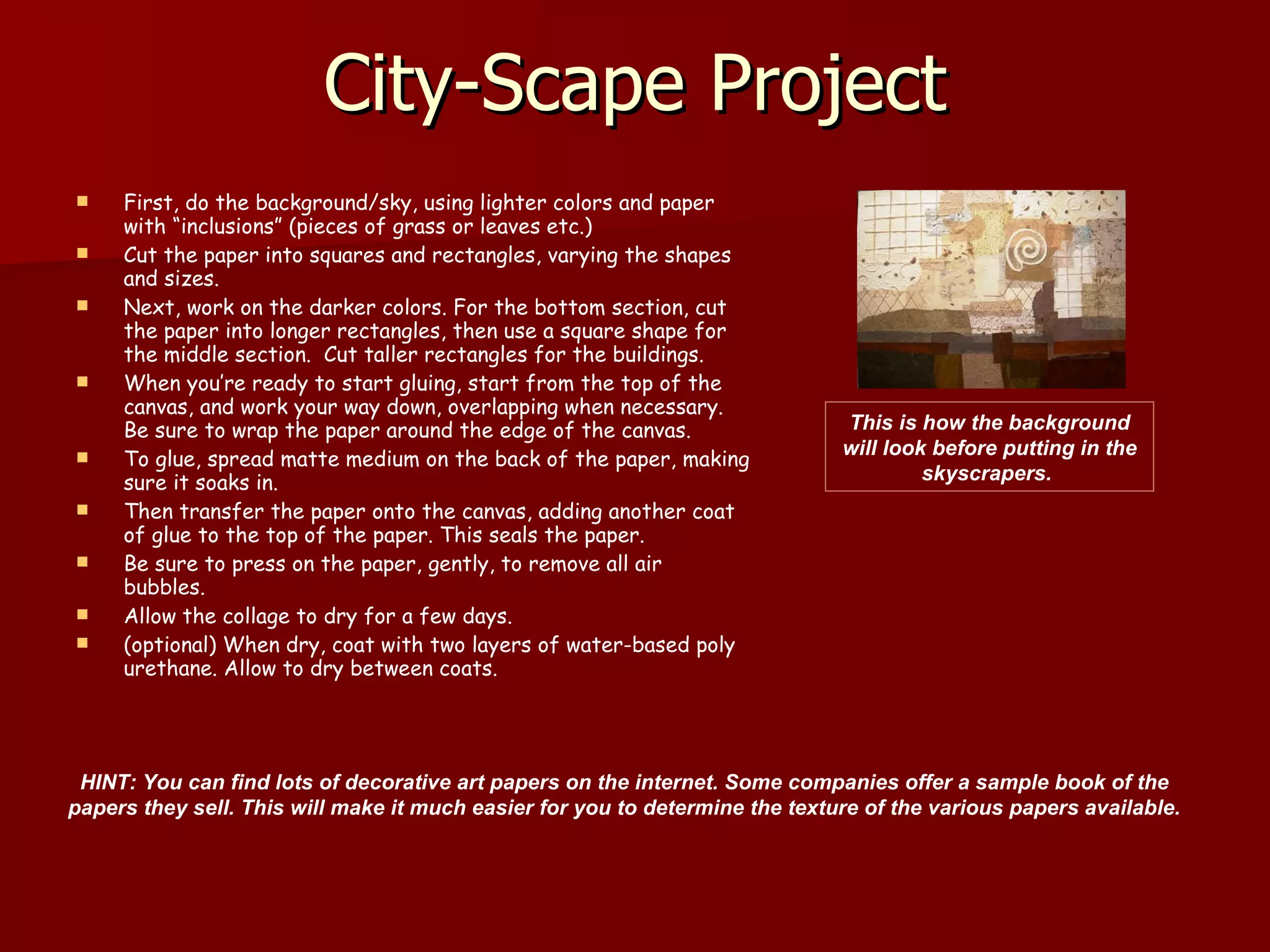 CityScape Collage Project | PPT