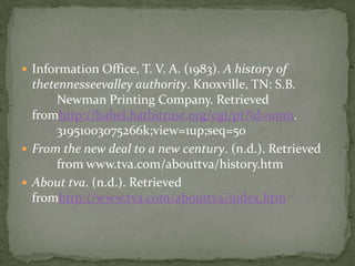 Tennessee Valley Authority Act | PPTX