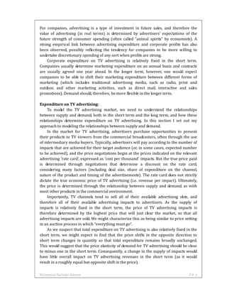 Economic Study of Television Advertising Market in Bangladesh | PDF