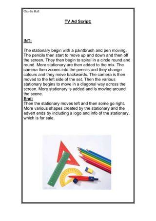 Tv ad script | PDF
