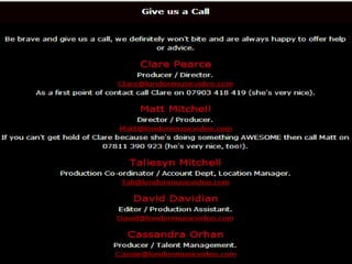 Tv advert pre production 1 | PPT