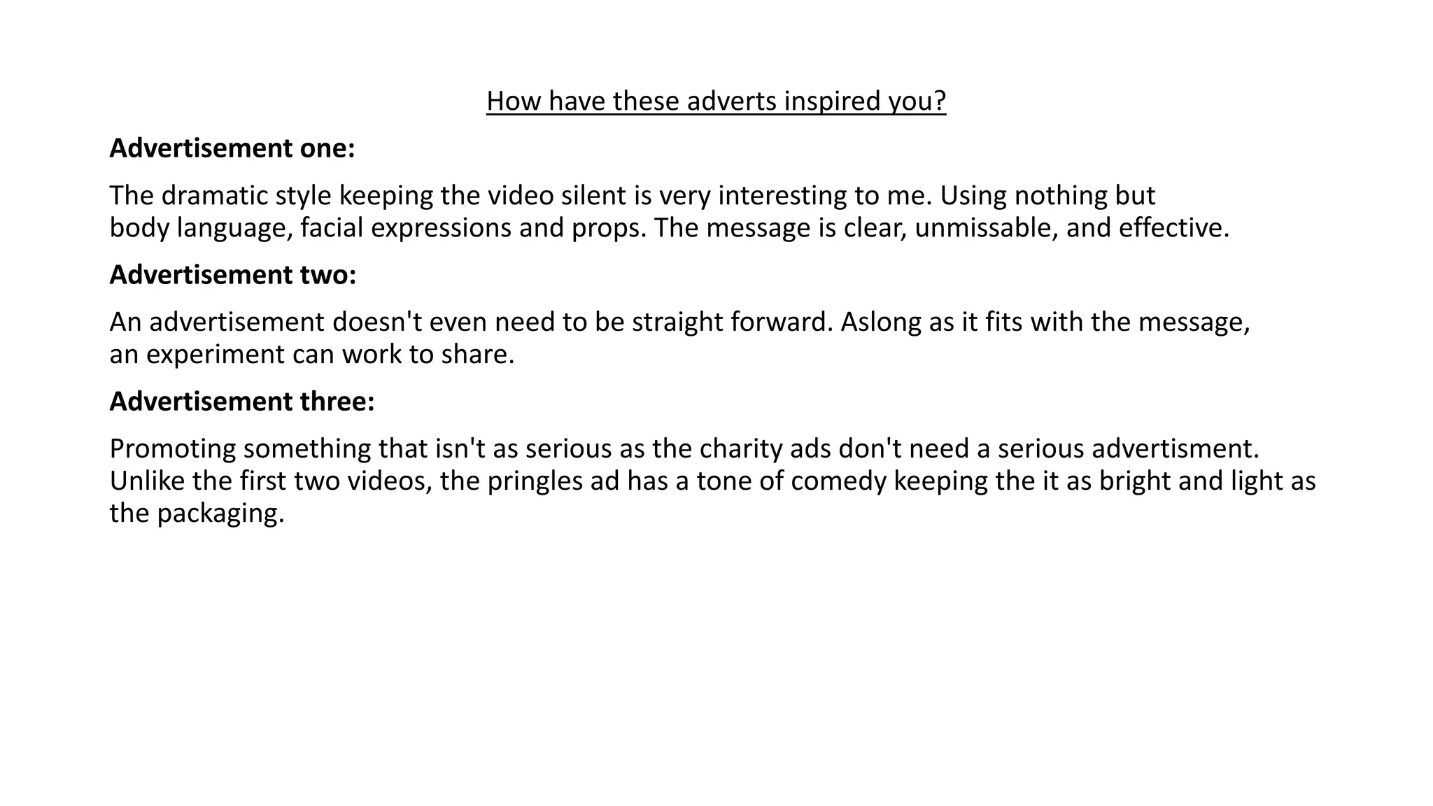 Tv adverts analysis | PPTX