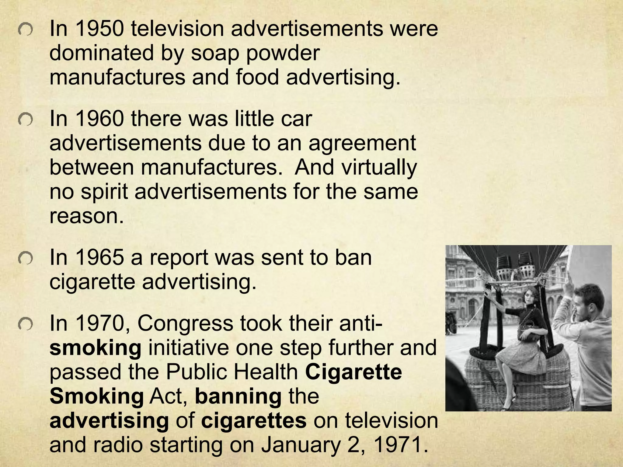 Tv advert timeline | PPT