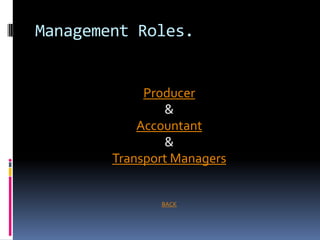 Tv and film roles presentation | PPTX