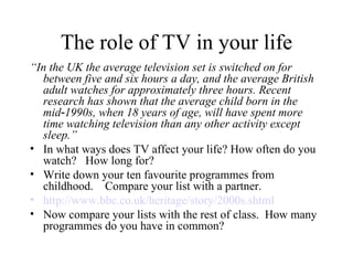 Tv and popular culture | PPT