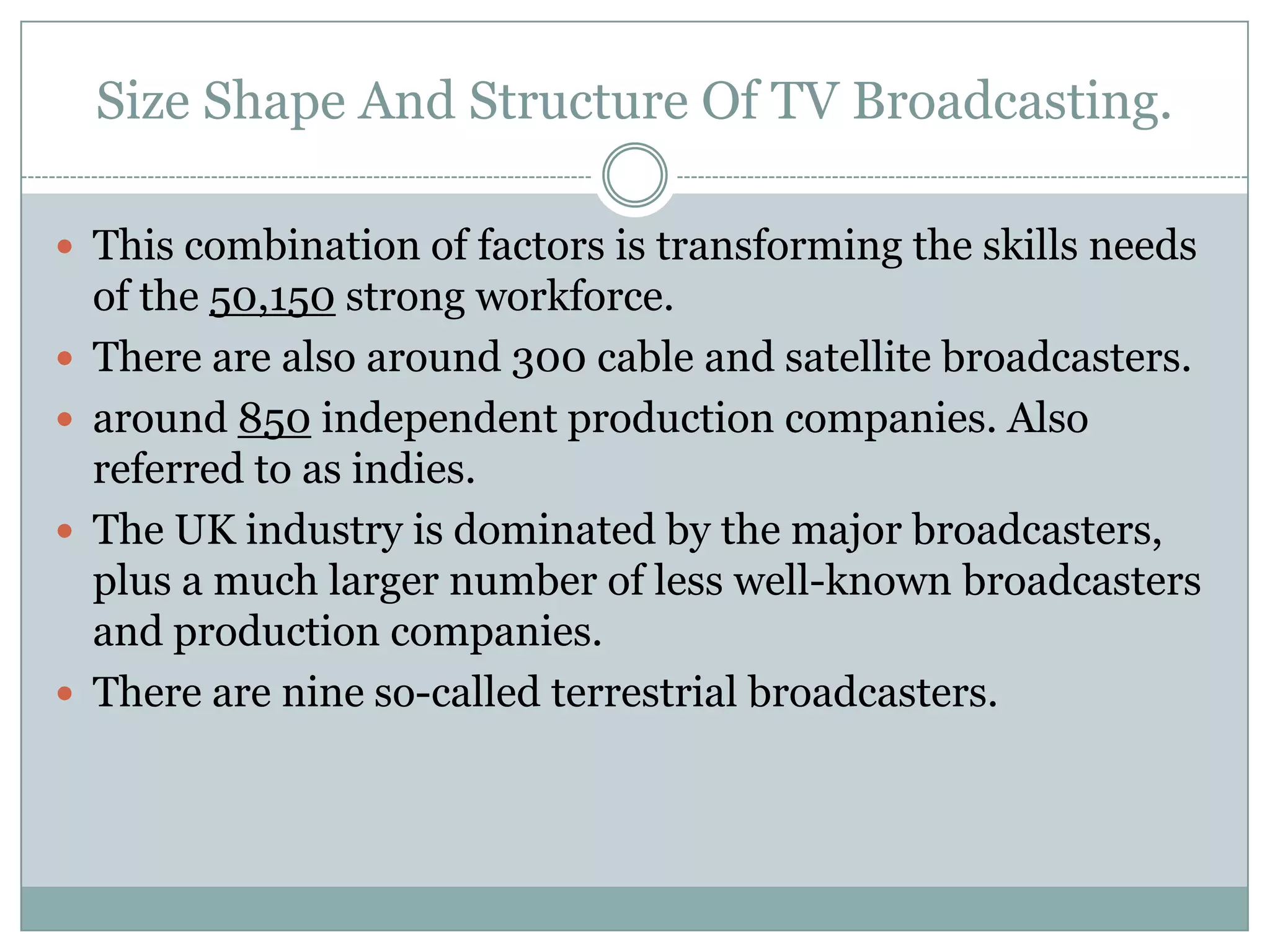 Tv broadcasting | PPTX
