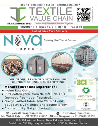 Textile value Chain- Sep 2023 | PDF