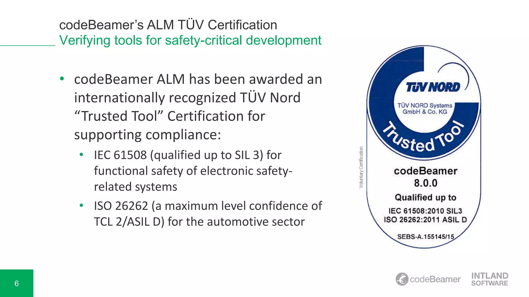 TÜV Certification: Simplify Tool Qualification for safety-critical ...