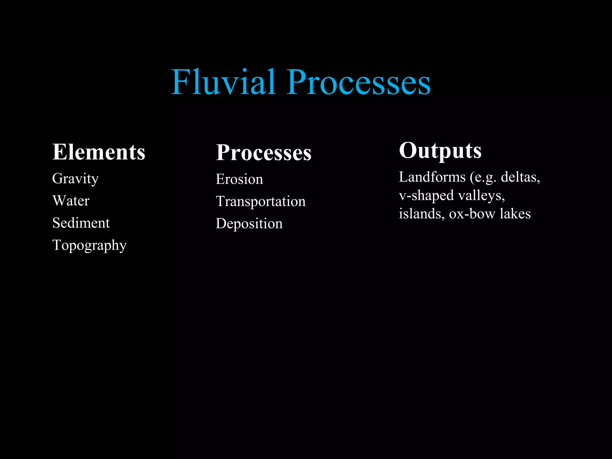 Tvc fluvial processes | PPT