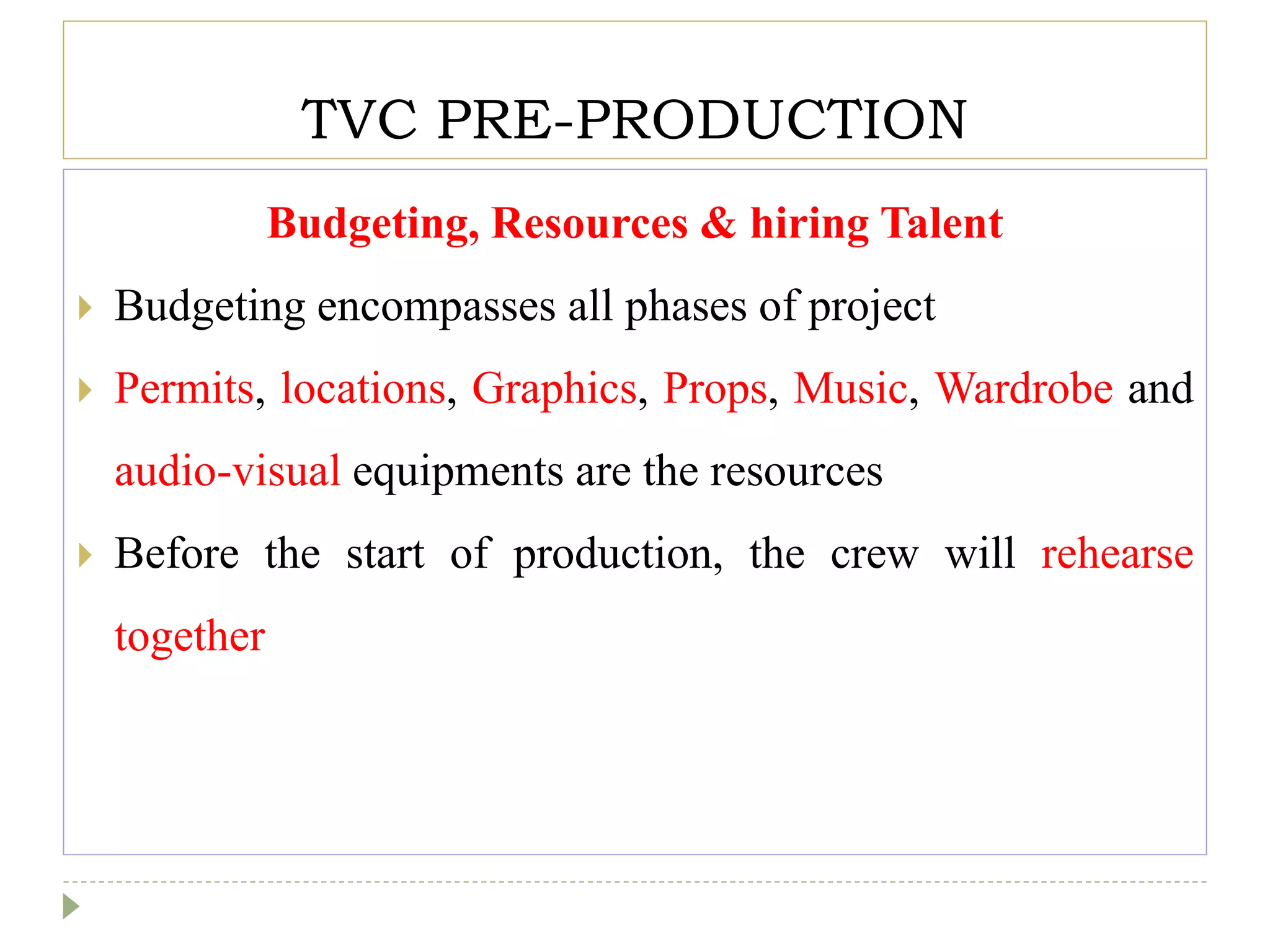 Tvc production converted | PDF
