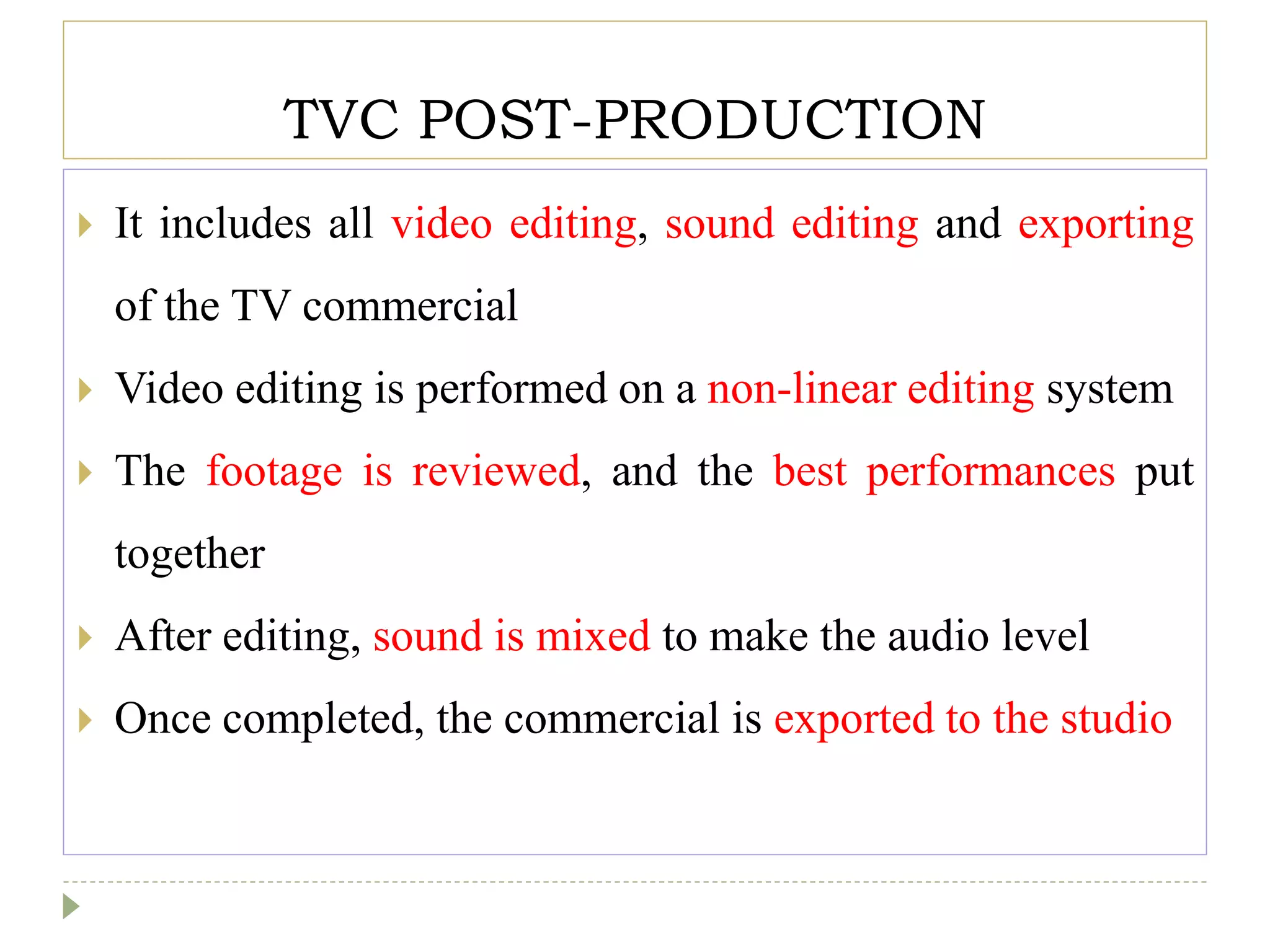 Tvc production converted | PDF