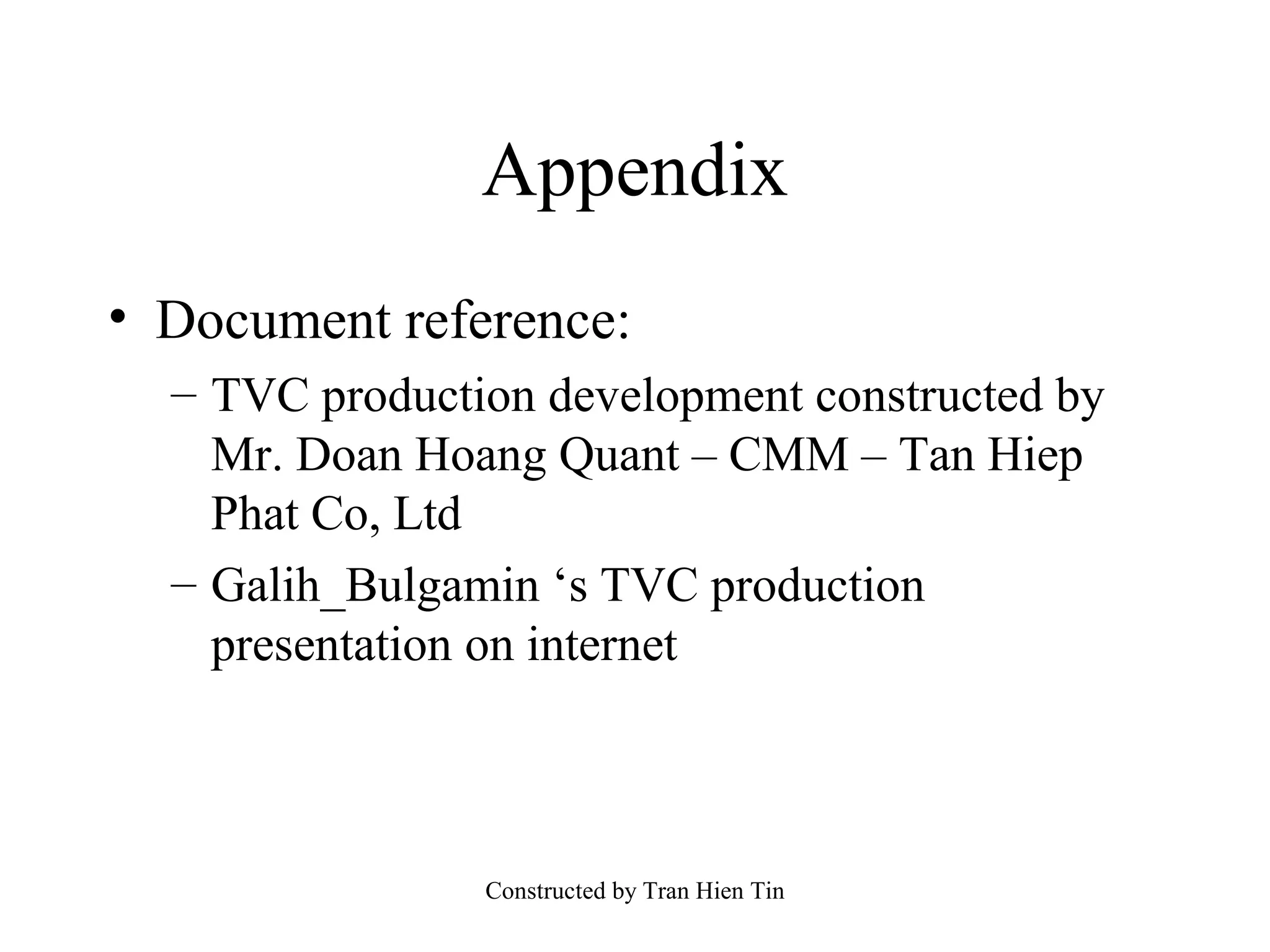 Tvc production process | PPT