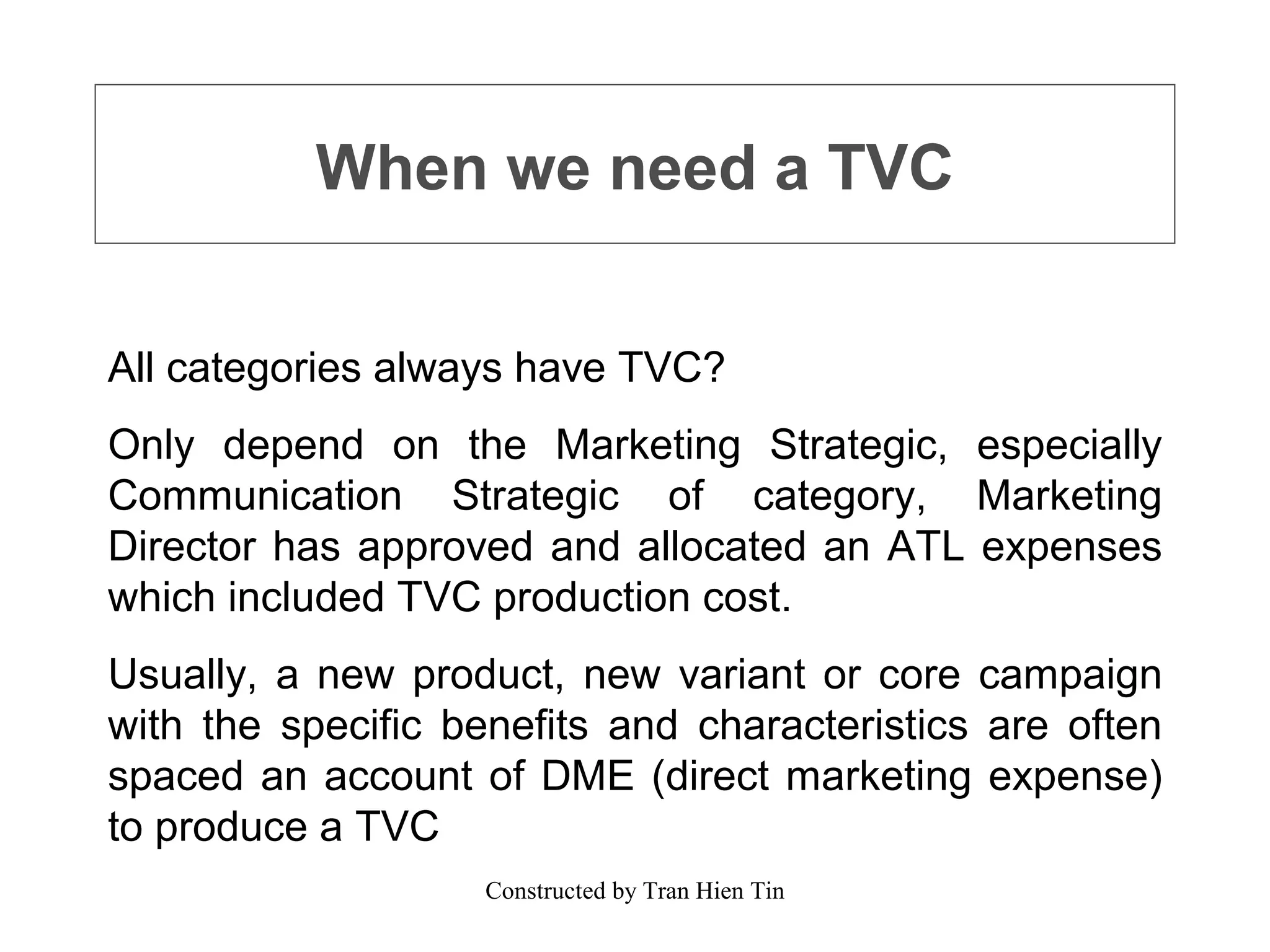 Tvc production process | PDF