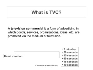 Tvc production process | PDF