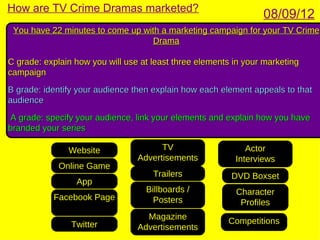 Tv crime drama marketing amend | PPT