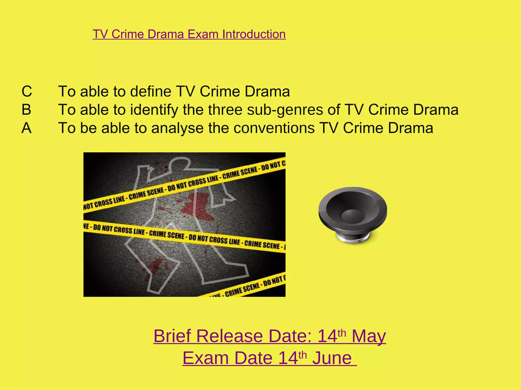 Tv crime drama v2 | PPT