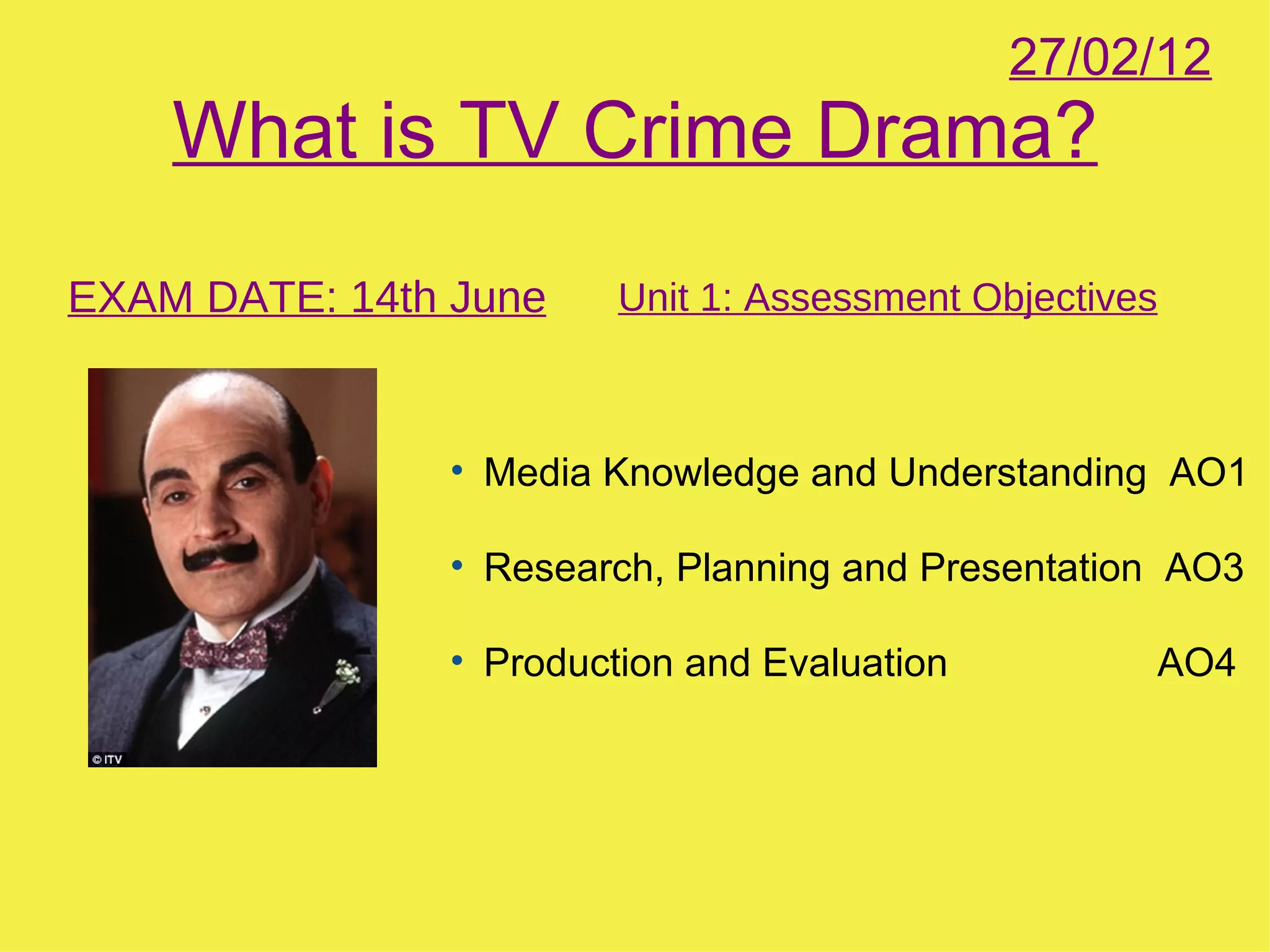 Tv crime drama v2 | PPT