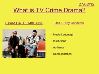 Tv crime drama v2 | PPT