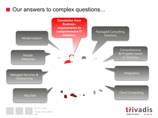 Trivadis Company Presentation - english | PDF | Information Services ...