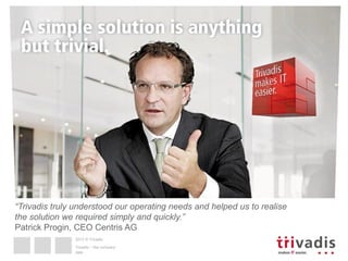 Trivadis Company Presentation - english | PDF | Information Services ...