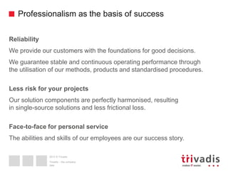 Trivadis Company Presentation - english | PDF | Information Services ...