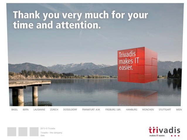 Trivadis Company Presentation - english | PDF