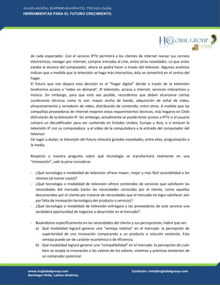 Tv Digital en Chile Vs Televisión IP: ¿Cuál se constituirá en una ...
