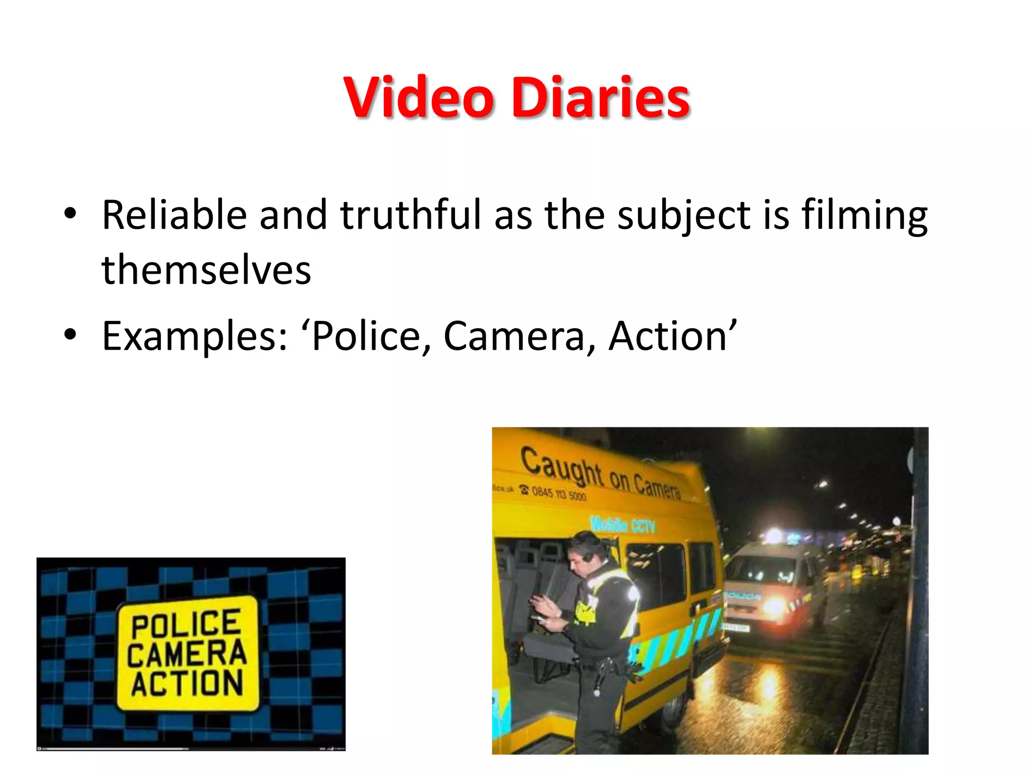 Tv documentaries styles and influences | PPTX | Documentary | Genres